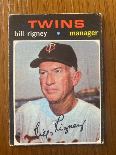 1971 71 OPC O-Pee-Chee Baseball #532 Bill Rigney Minnesota Twins HIGH ...