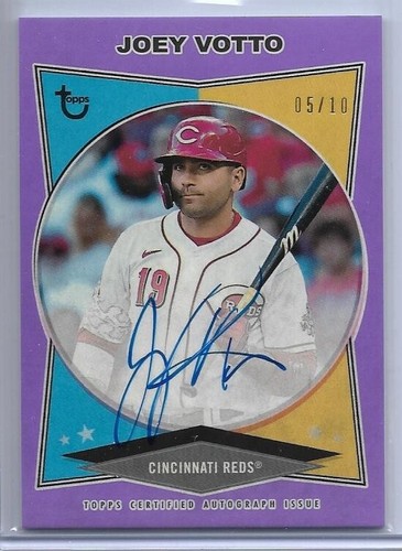 2023 TOPPS BROOKLYN PURPLE JOEY VOTTO AUTOGRAPH AUTO #D/10 CINCINNATI ...