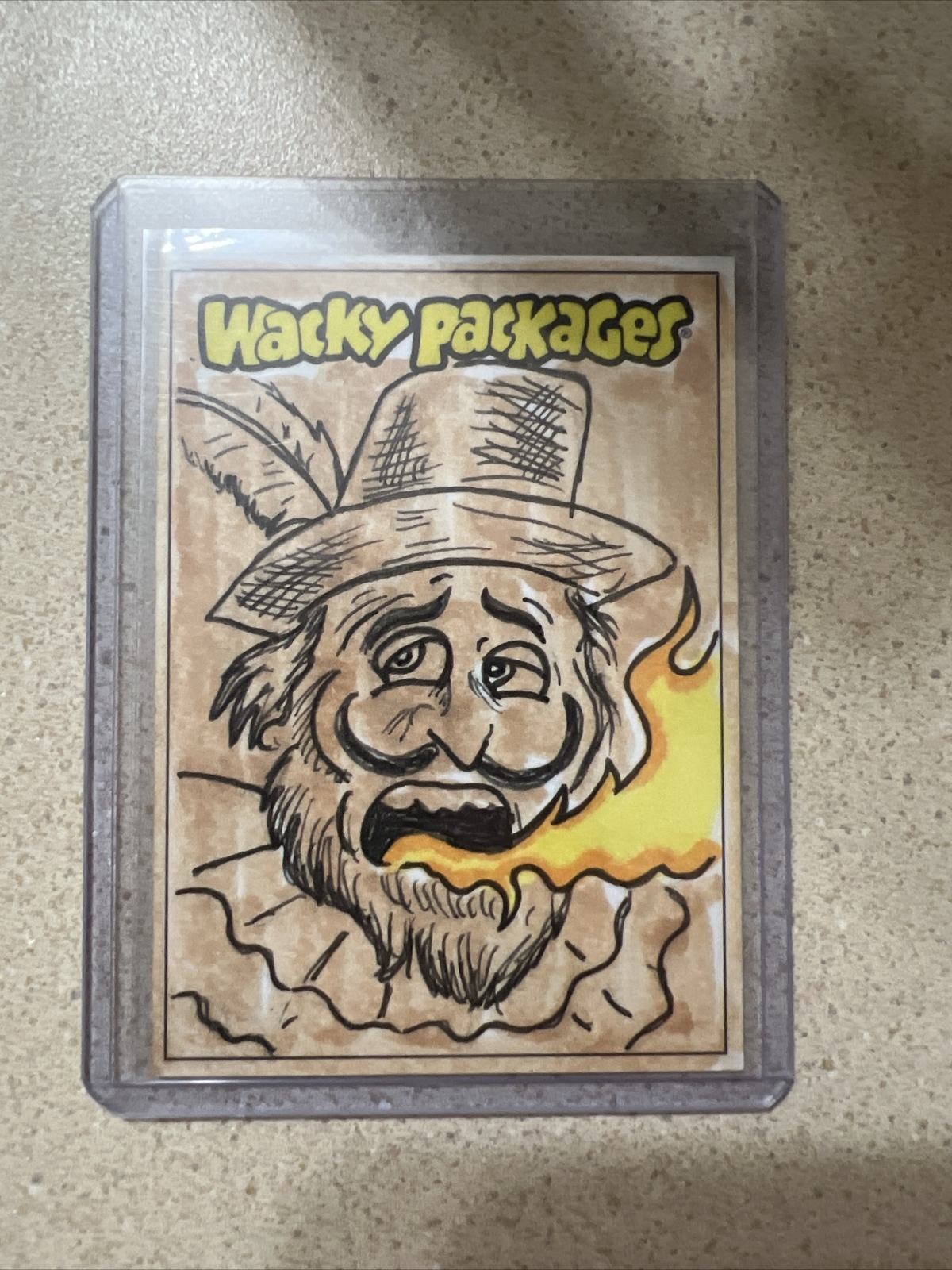 2024 Topps Wacky Packages "RAW LEAVES” Sketch 1/1 by Chad Scheres | eBay