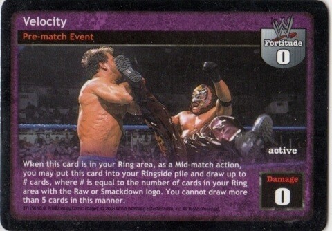 WWE: Velocity [Played] card type Pre-Match Raw Deal Wrestling WWF | eBay