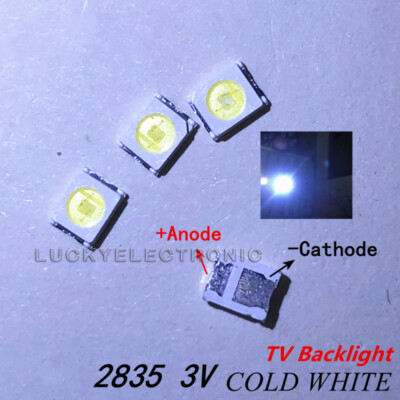 100pcs 3V FOR LCD TV Repair Led TV Backlight Strip Light Diode 2835 SMD ...