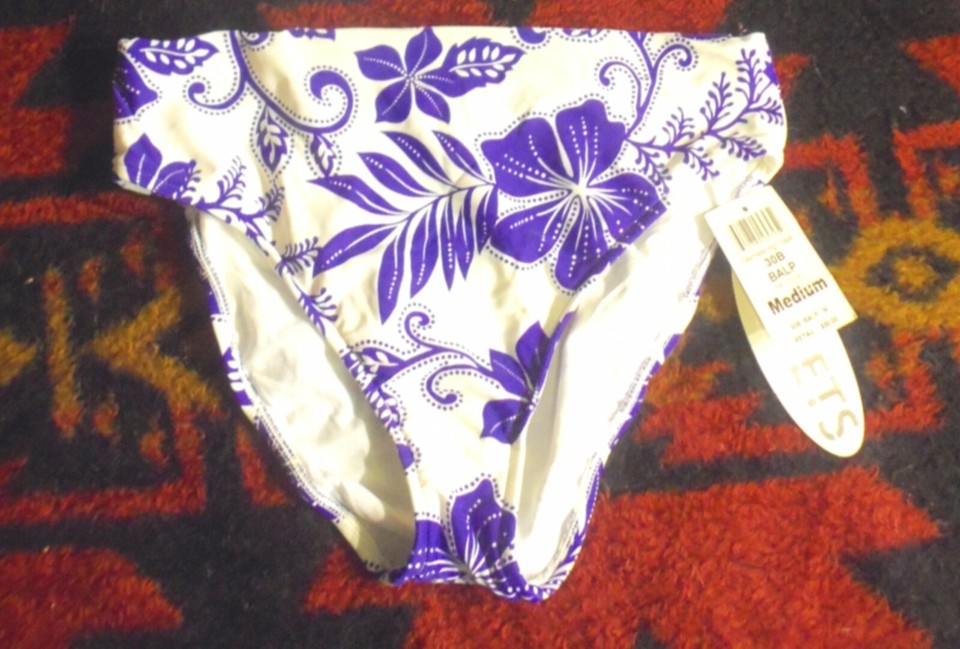 Sunsets Bali Purple Halter Bikini Swimsuit Sz D-Cup Top, M Bottoms NWT ...