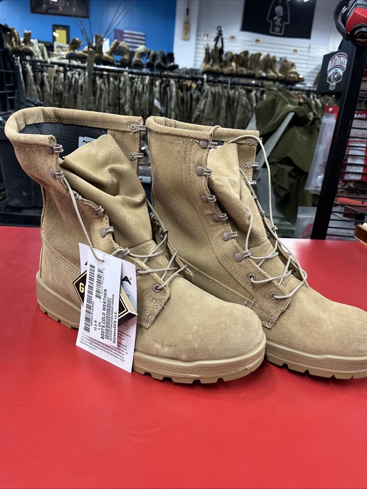 GI Genuine Army Military Sand Cold Weather Goretex Military Boots 12.5 ...