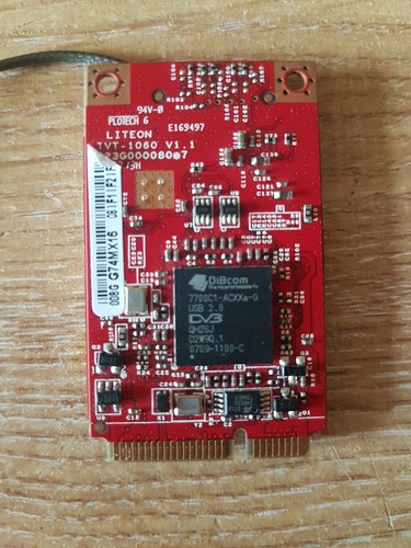 Lite-On TVT-1060 TVT1060 DVB-T Hybrid TV Tuner Card Mini PCI-E PCIe ...