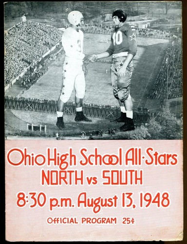 1948 Ohio State High School All Star Football Game Program Vic Janowicz Ex 43702 | eBay