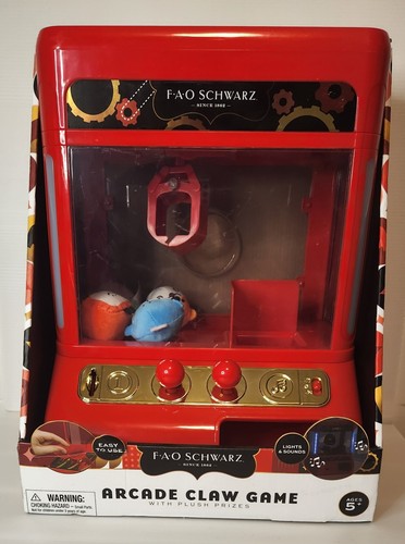 FAO Schwarz Arcade Claw Game with Plush Prizes | eBay