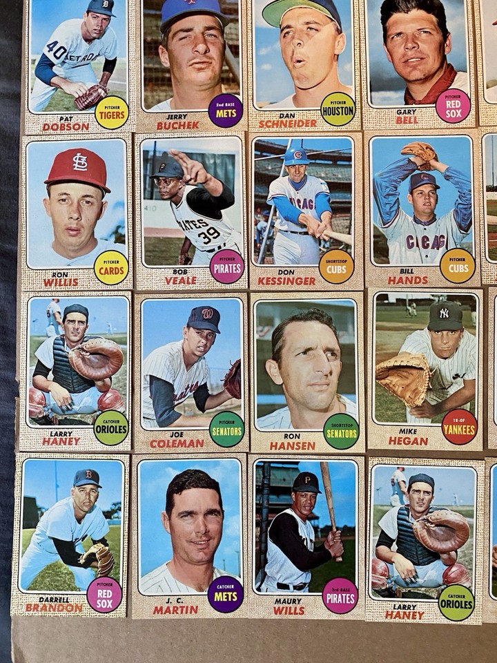 1968 Topps Baseball Card Starter Set, Excellent Condition Lot #2 | eBay