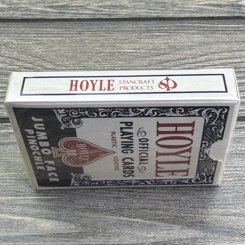 Vintage Hoyle Official Playing Cards Jumbo Face Pinochle Plastic Coated ...