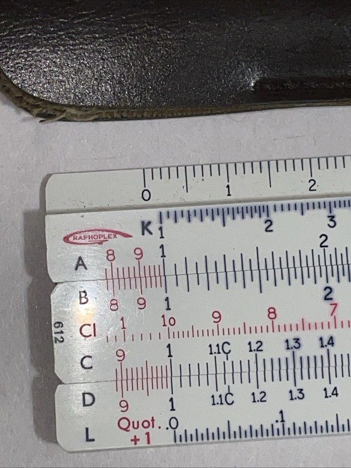 Vintage Raphoplex Brevete SGDG Engineering Calculation Pocket Ruler ...