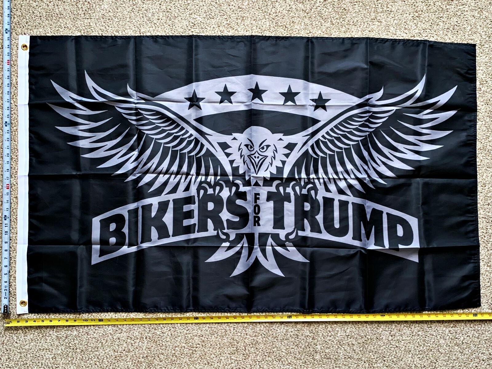 Donald Trump Flag FREE SHIPPING Bikers For Trump Bird Navy Sign Poster ...