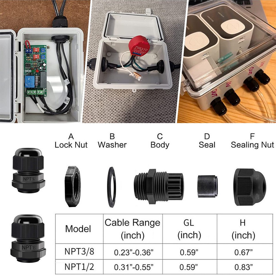 Plastic Electrical Junction Box Visible Cover IP65 Waterproof Project ...