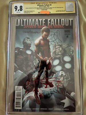 Ultimate Fallout #4 2nd Print Cgc 9.8 Signed x4 Uf4 Crain Bendis ...