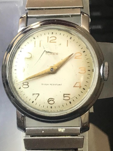 TIMEX 1970's Manual Wind 34mm Cream Dial USA Made Men's Watch, Run ...