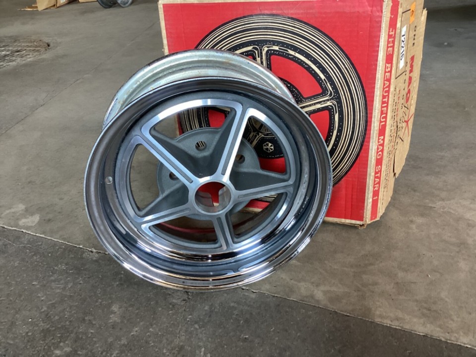 1966 Kelsey-Hayes Magstar I 14x6 5 Spoke Wheels Rims | 5x120.65 Bolt ...