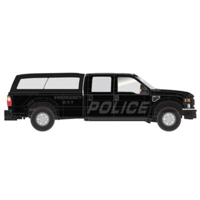 Atlas HO Scale ~ Ford F-350 Crew-Cab Pickup Truck ~ Police with Cap ...