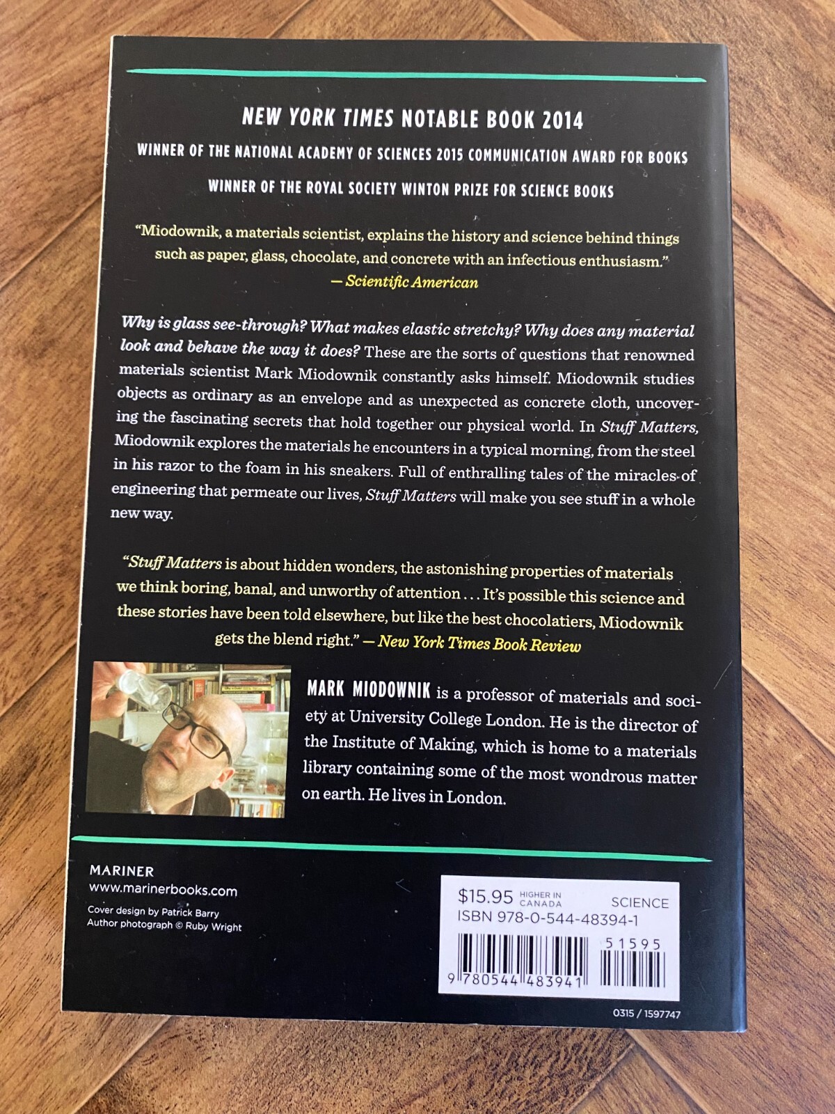 Stuff Matters : Exploring the Marvelous Materials That Shape Our Man ...