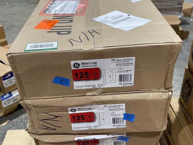 GE TL12412C 125 Amp Power Mark Plus Main Lug Load Center 120v 3 Phase ...