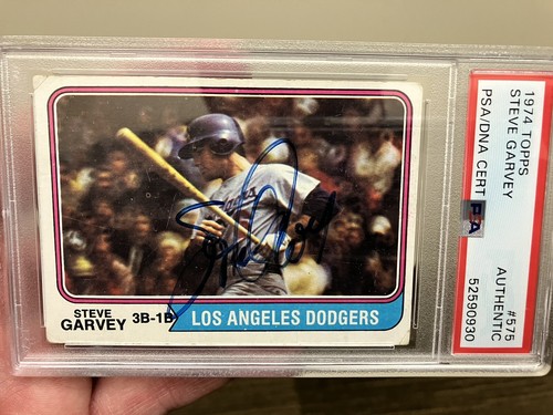 1974 Topps #575 Steve Garvey Autograph PSA/DNA! MVP Year! Great Eye Appeal! | eBay