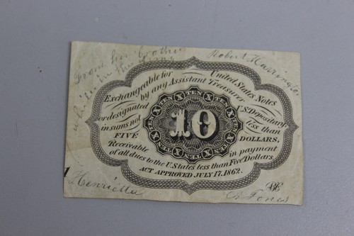 1862 U.S. Postage Currency 10c George Washington | eBay