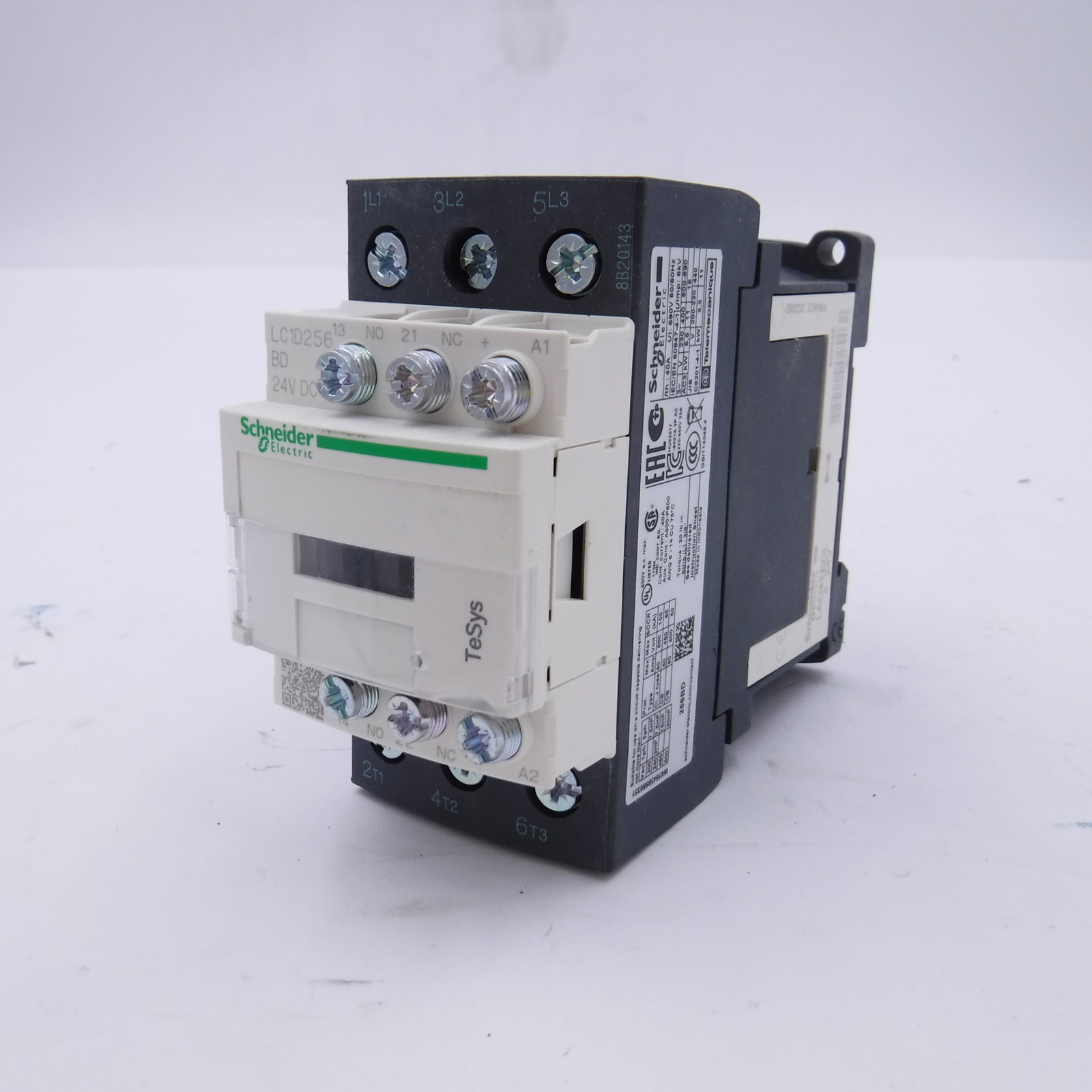 Schneider Electric LC1D256BD TeSys D Non-Reversing Contactor Power ...
