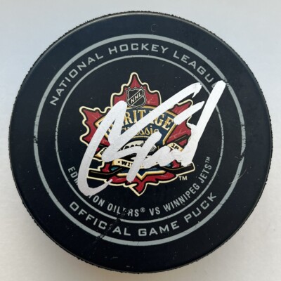 Cam Talbot Signed Autographed 2016 Heritage Classic Game Puck Oilers ...