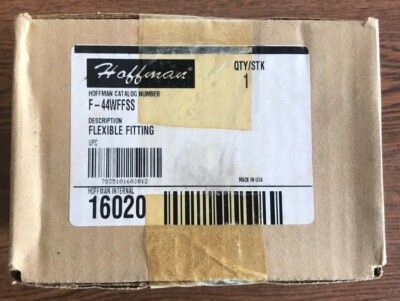 Hoffman F-44WFFSS Wireway Flexible Fitting Rubber / Stainless NEW NEMA ...
