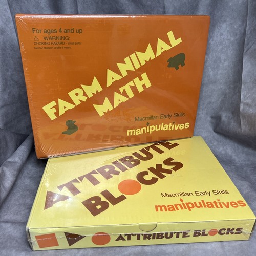 Attribute Blocks & Farm Animal Math Manipulatives Macmillan Early ...