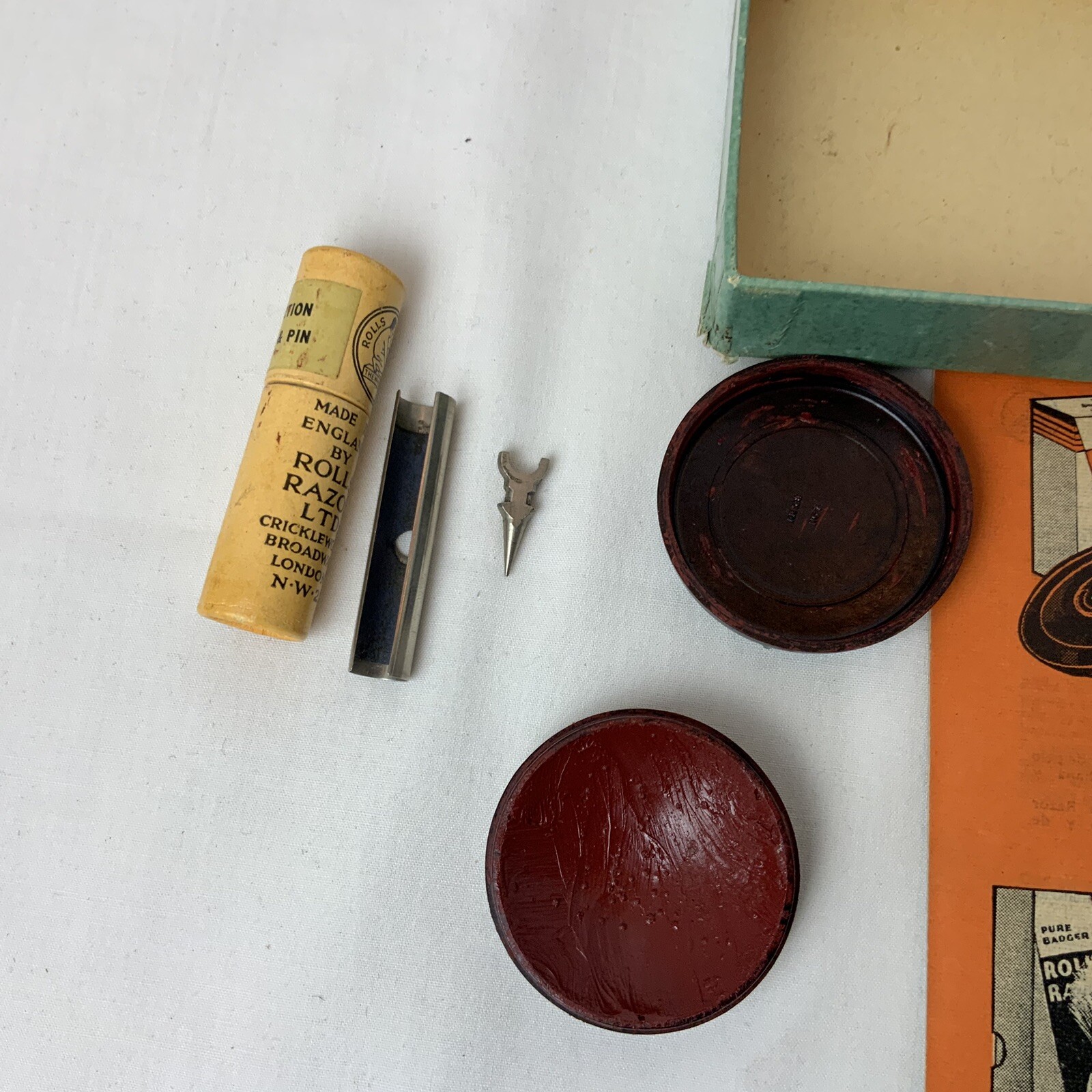 VTG Rolls Razor London #2 , Friction Clip Pin, Strop Dressing 50’s ...