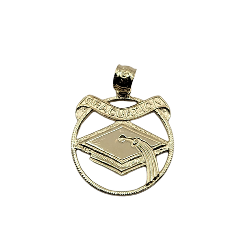 Solid Gold Fancy Graduation Hat Charm | eBay