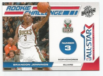 2010-11 Panini Season Update Rookie Challenge Brandon Jennings ...