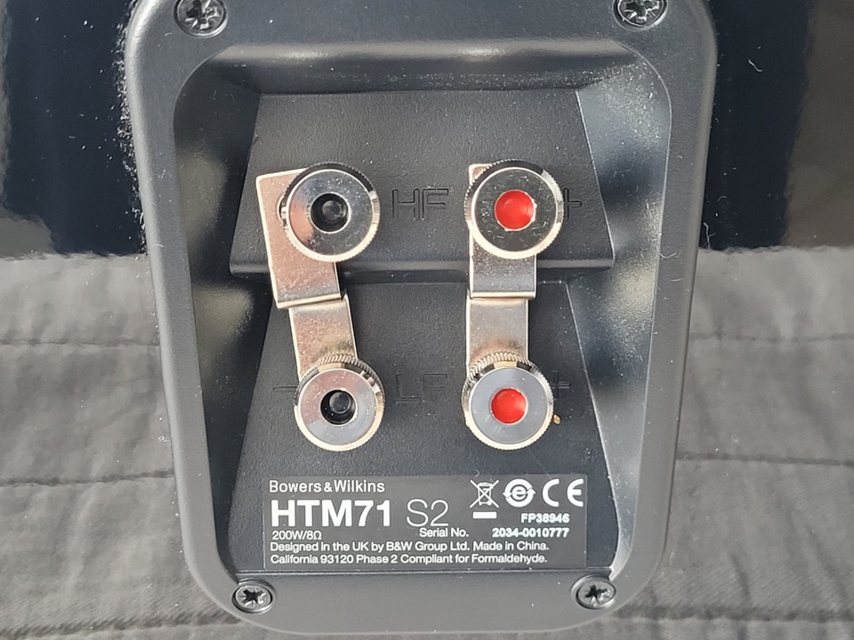 Bowers & Wilkins HTM71 S2 Center Speaker Gloss Black BEAUTIFUL + TESTED ...