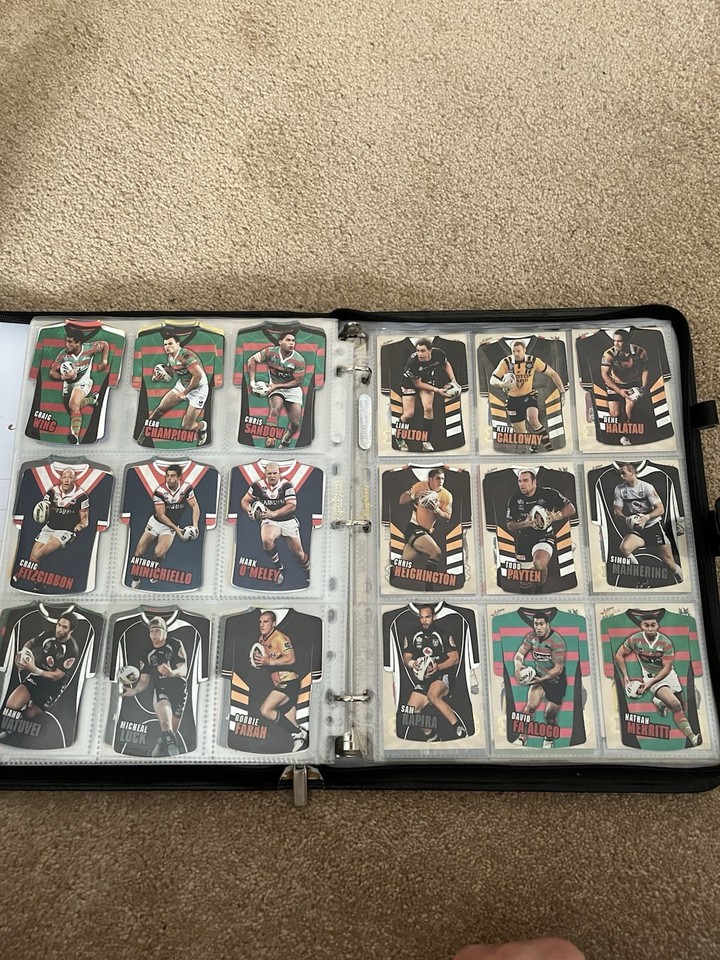 NRL 2009 Select Champions Folder With Full Base Set And Many Rare Cards ...