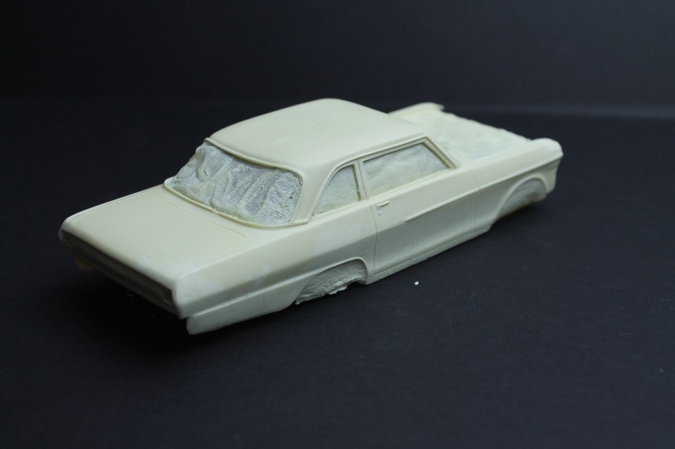 Resin Chevy II Altered Wheel Base Sedan Body with Doug's Header's decals 1/25 | eBay