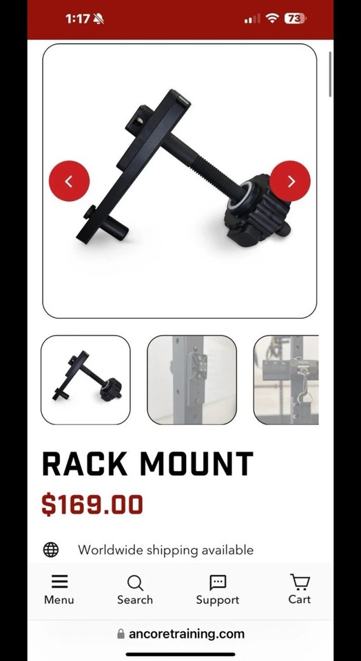 Ancore Pro cable trainer rack BRACKET ATTACHMENT MOUNT CONNECTOR ...