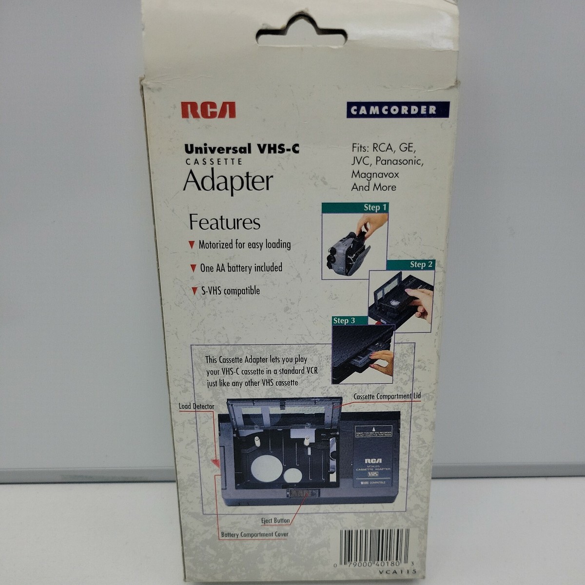 Jvc Vhs C Cassette Adapter
