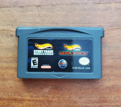 Nintendo GAMEBOY Advance Hot Wheels Stunt Track Challenge & World Race ...