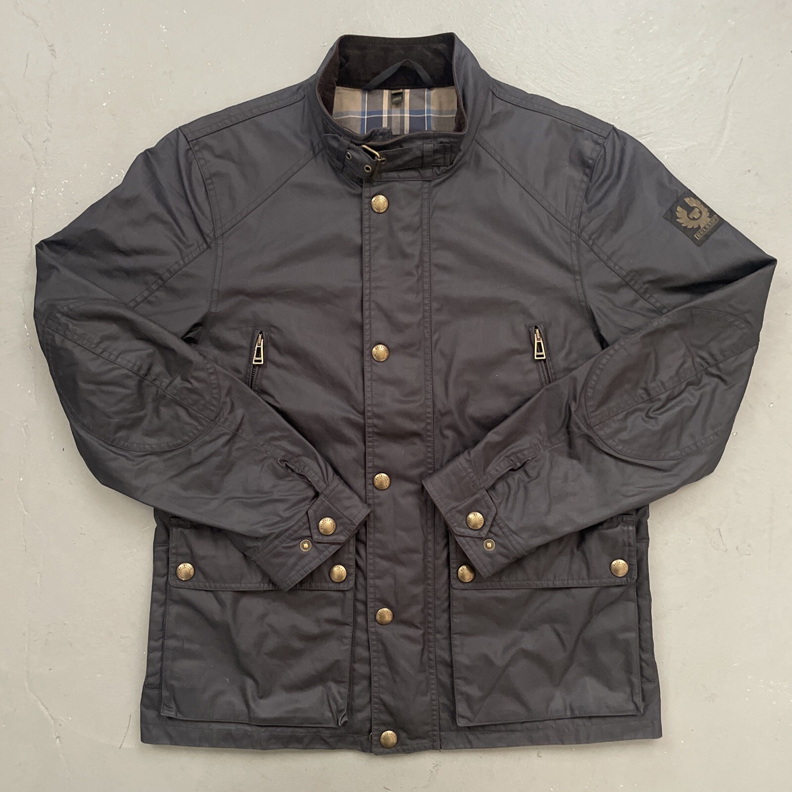 Belstaff Waxed Cotton Tourmaster Jacket Biker Riding … - Gem