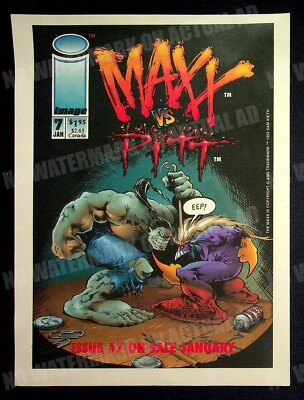 Maxx vs Pitt Image Comics 1994 Print Magazine Ad Poster ADVERT | eBay