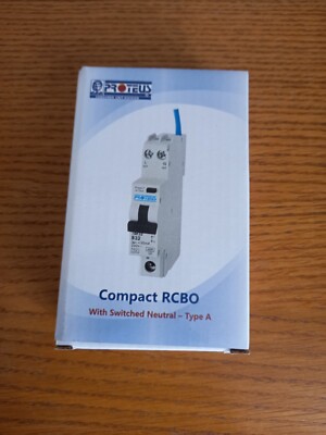 Proteus 1BK32 32amp Type A 2 pole 6kA Mini RCBO | eBay UK