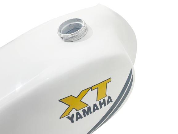 Fit For Yamaha Xt 250 3Y3 4Y1 White Painted Petrol Tank 1980-1990 | eBay