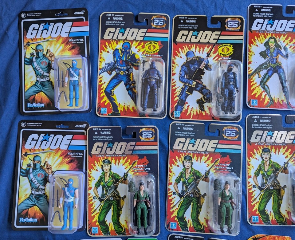 GI JOE 18 figure lot-25th Anniversary, Collector's Edition, 25th ann ...