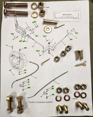 M416 M762 Trailer - Hand Brake and related - Hardware Kit | eBay