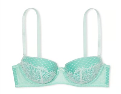 Victoria's Secret 36D *DREAM ANGELS* LIGHTLY LINED LACE DEMI BRA | eBay