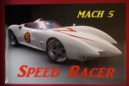 Speed Racer Mach 5 Collectible Car Automobile TV Movie Film Poster ...