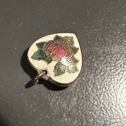 Lampl Style Puffy Heart Enamel Rose Charm 2 Sided | eBay Australia