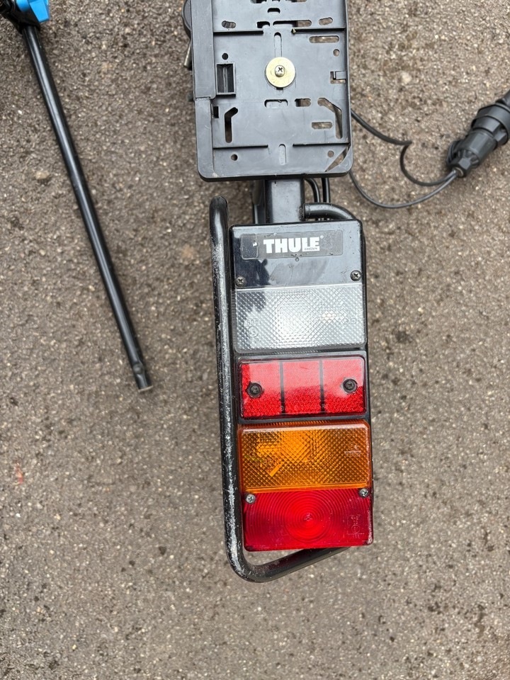 THULE Euro-Classic 989 Tow bar Tow ball 2 Bike rack with lights | eBay UK