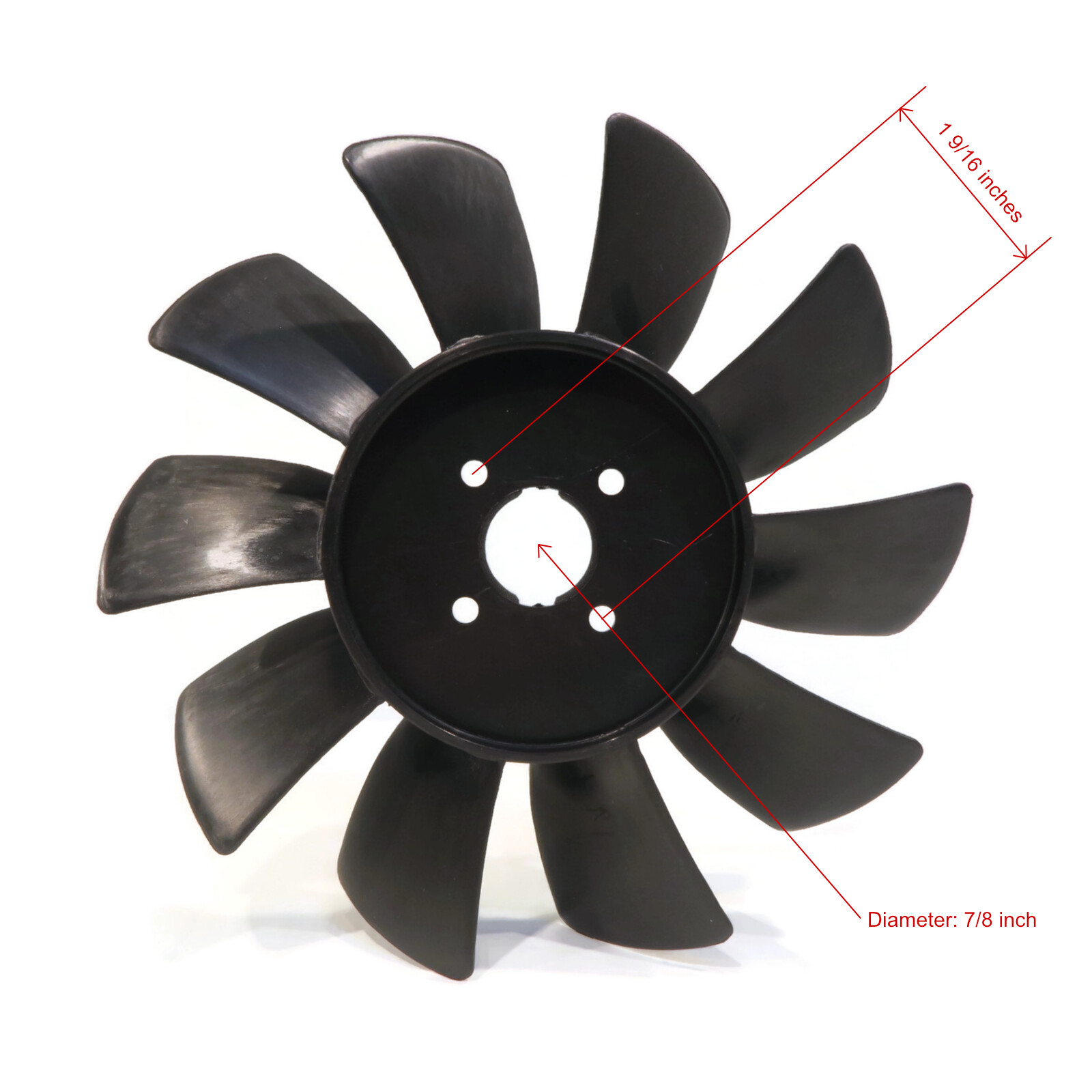 (Pack of 2) Grasshopper CCW 7" Nylon Fans for 1995-1997 Front Mount ...