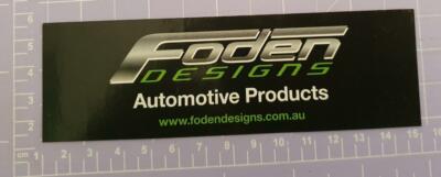 Foden Designs Sticker 14cm x 5.5cm approx As per image | eBay Australia