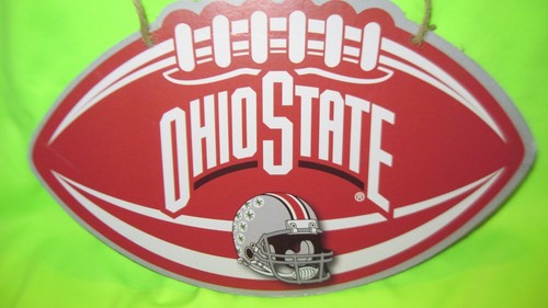 New Ohio State Wooden Football Shaped Wall Sign | eBay
