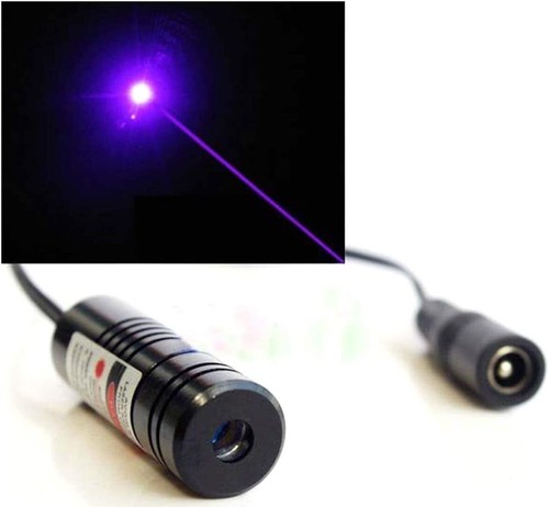 5V Industry/Lab 405nm 100mW Focus Adjustable Violet Laser Dot Module ...